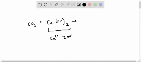SOLVED:When carbon dioxide is bubbled through a clear calcium hydroxide ...