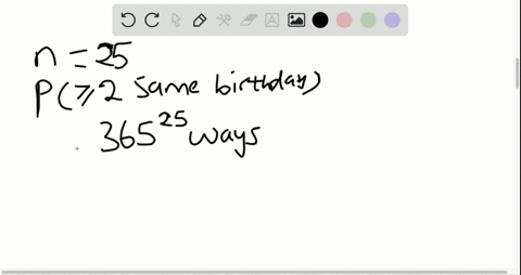 SOLVED:Probabilities and Coincidence of Shared Birthdays