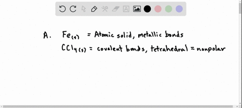 SOLVED: For each pair of solids, determine which solid has the higher melting point and explain ...