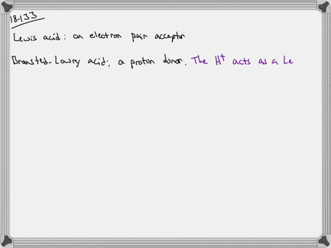 SOLVED:How do Lewis acids differ from Brónsted-Lowry acids? How are ...