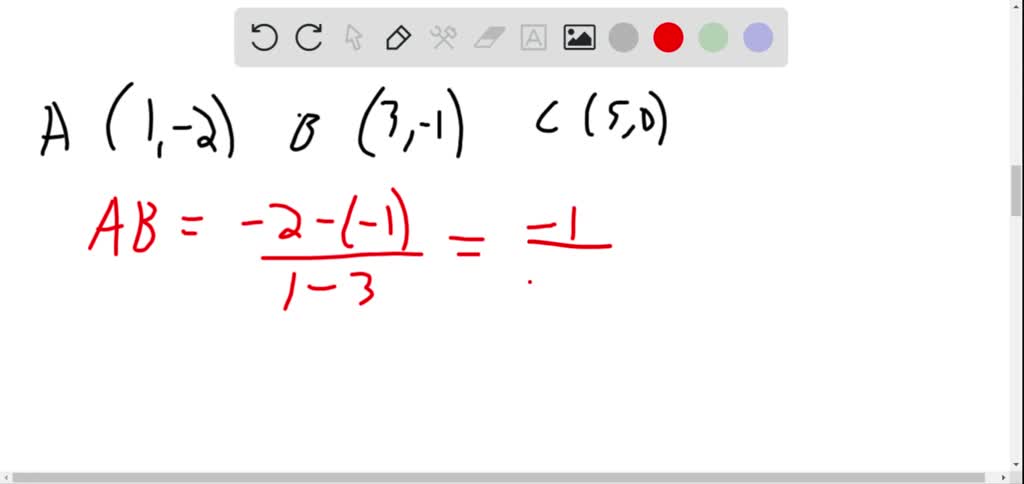 SOLVED:Points that lie on the same straight line are said to be collinear. Determine if the ...