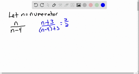 SOLVED:Solve each problem. See Example 1. In a certain fraction, the ...