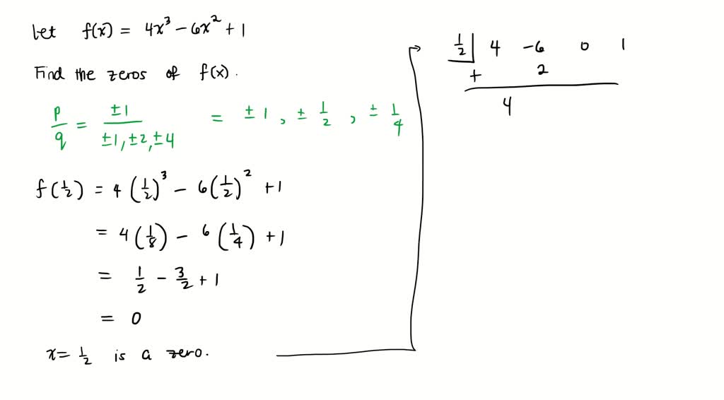 Encuentre todos los ceros reales de la función polinomial. Use la ...
