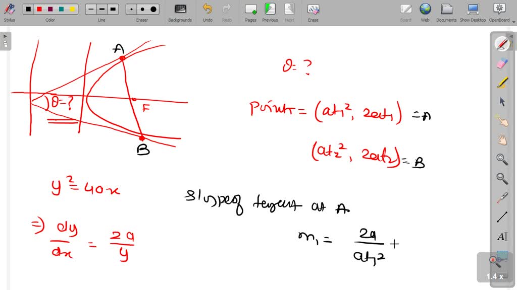 ⏩SOLVED:The angle between the tangents at the extremities of any ...
