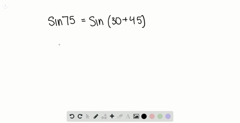 SOLVED:Find the exact value of each expression. sin75^∘