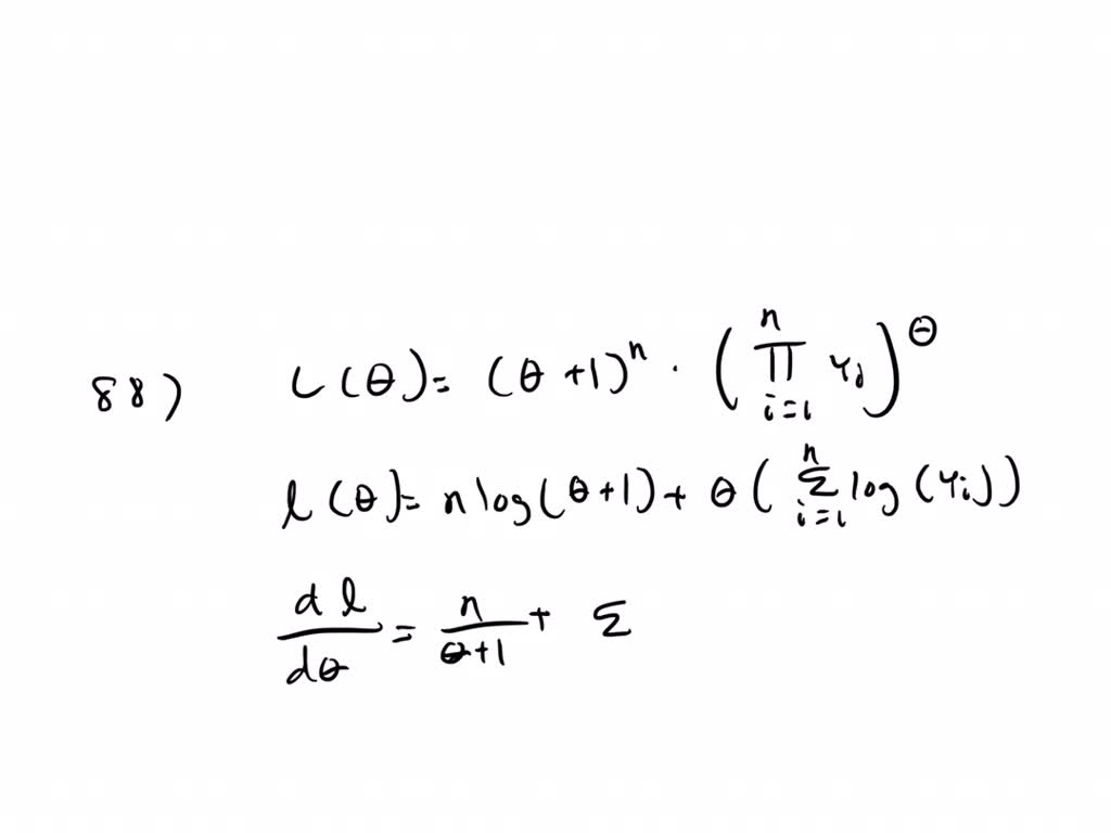Solved Find A Formula For The Method Of Moments Estimate For The