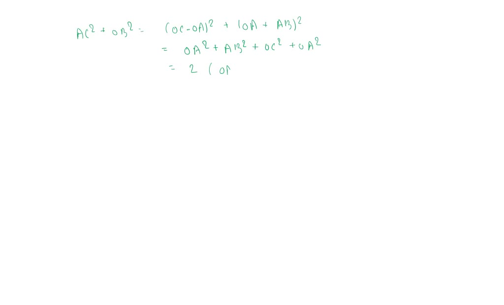 SOLVED:For arbitrary vectors u⃗ and v⃗. verify the equality: |u⃗+v⃗|^2 ...