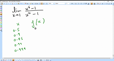 SOLVED:23-26 Use a table of values to estimate the value of the limit. If you have a graphing ...
