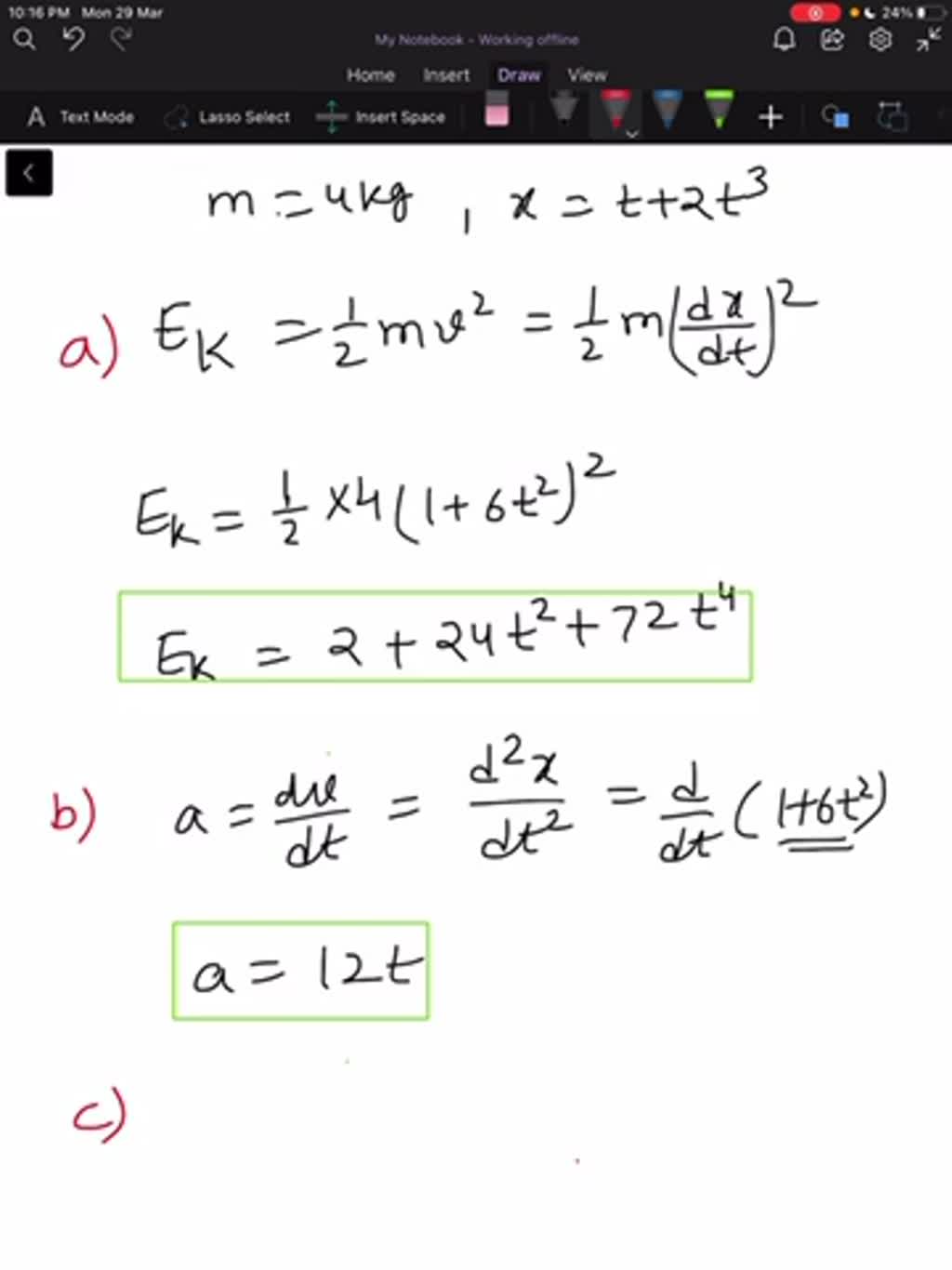 SOLVED:A 4.00 -kg particle moves along the x axis. Its position varies ...