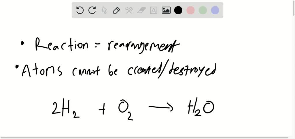 SOLVED:In a chemical reaction, the total number of atoms present after ...