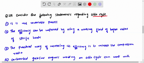 ⏩SOLVED:Consider the following statements regarding Otto cycle (a ...