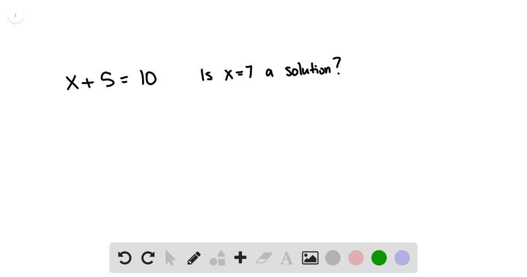 ⏩SOLVED:Check to see if the given value of the variable is or is not… | Numerade