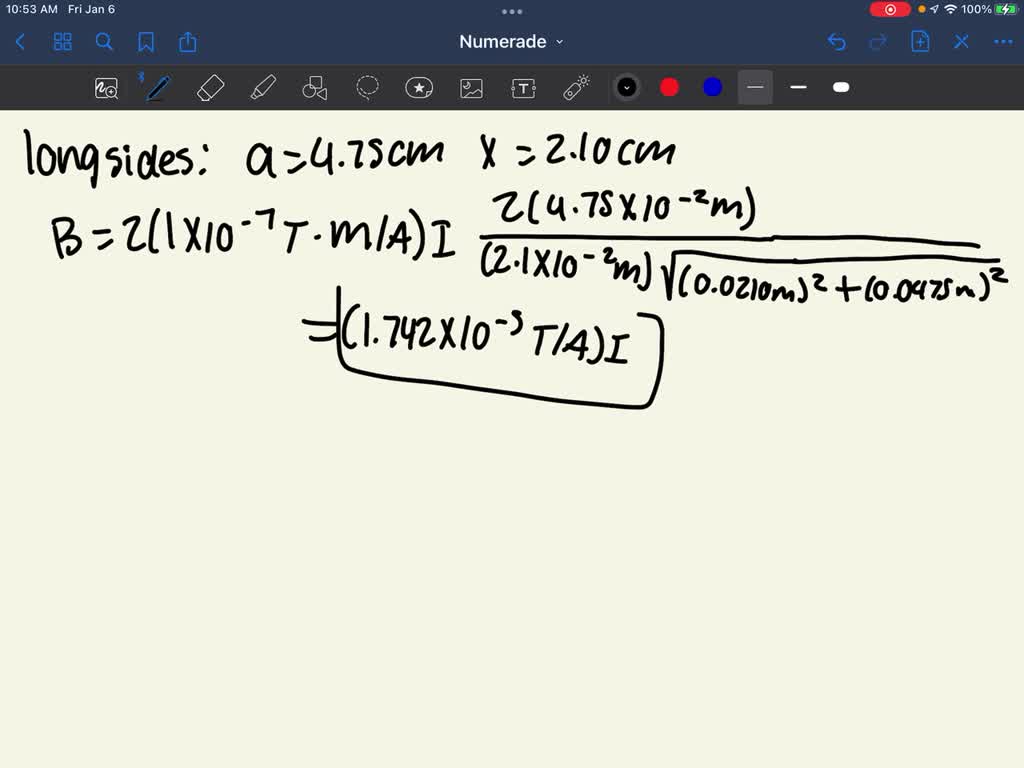 SOLVED:^∘0 A rectangular loop with dimensions 4.20 cm by 9.50 cm carries current I . The current ...