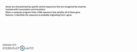 ⏩SOLVED:How are genes recognized within genome sequences? | Numerade