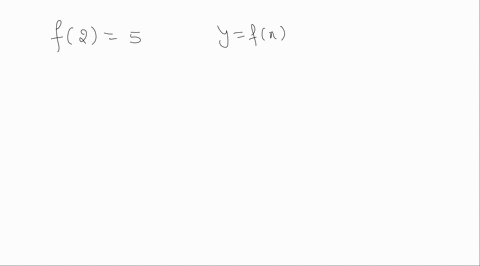 SOLVED:Consider a function defined by y=f(x). Interpret the meaning of ...
