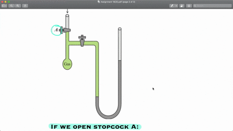 SOLVED:Redraw the following open-end manometer to show what it would ...