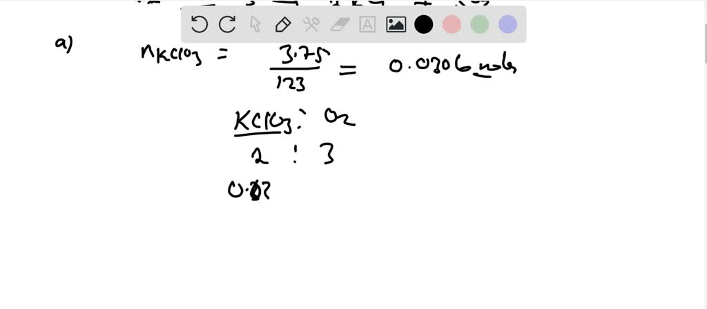 SOLVED:The equation for the decomposition of potassium chlorate is ...