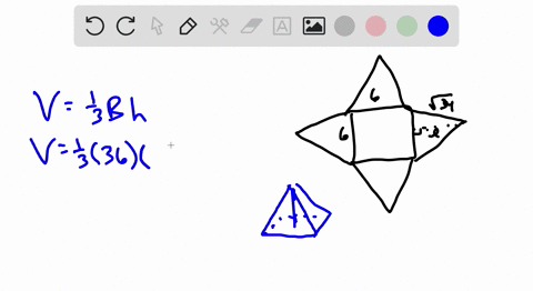 ⏩SOLVED:Find the volume of the regular square pyramid that was… | Numerade