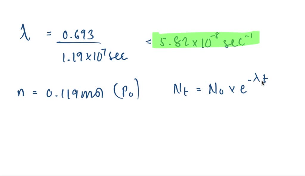 SOLVED Radium 226 Decays To Radon 222 With A Half life Of 1 6 X 103 