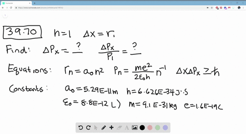 SOLVED:Suppose that the uncertainty of position of an electron is equal to the radius of the n=1 ...