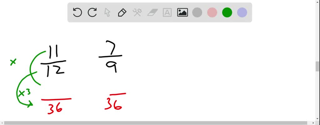 SOLVED:Place the correct symbol, , between the two numbers. (11)/(12 ...