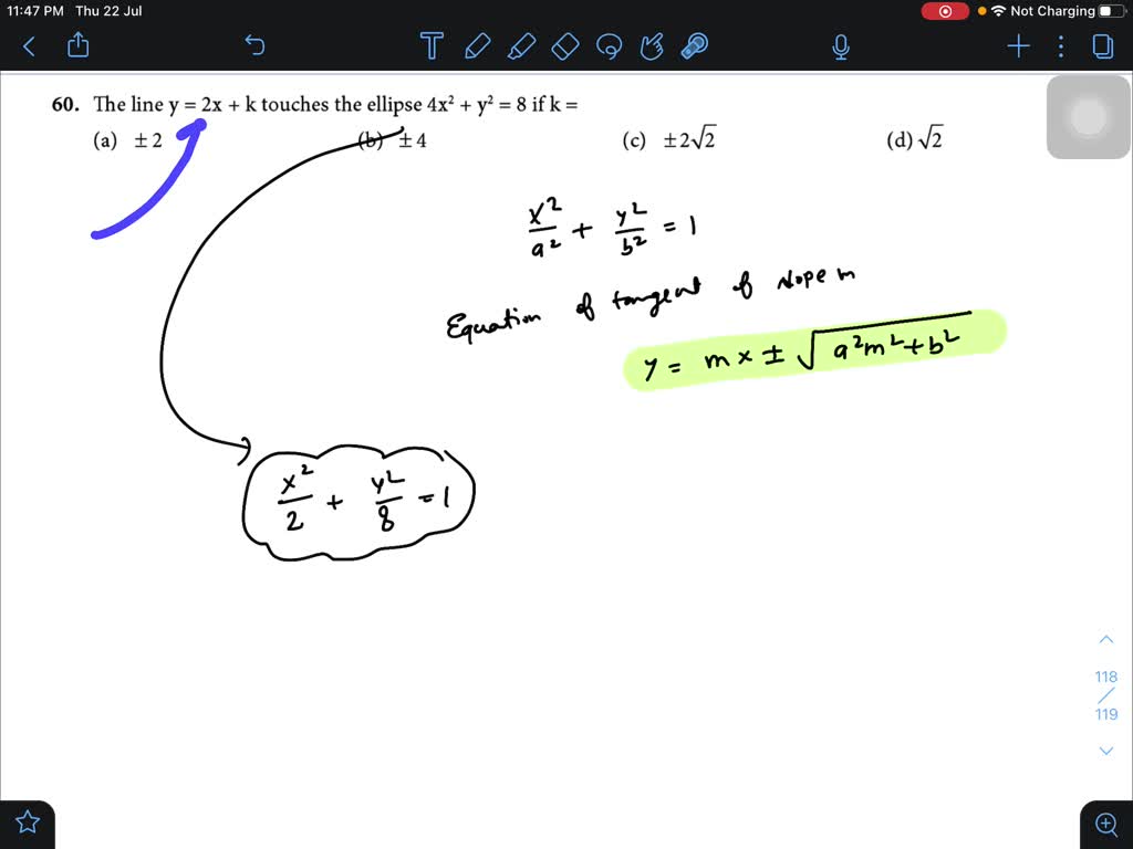 solved-the-line-mathrm-y-2-mathrm-x-mathrm-k-touches-the-ellipse