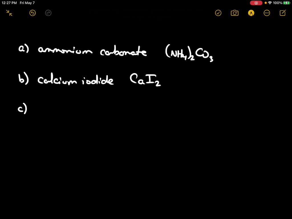 What Is The Correct Formula Of The Following Compound SolvedLib