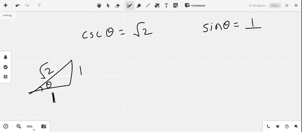 Complete la tabla siguiente. θ (grados) θ (radianes) cscθ secθ cotθ 0^∘ ...