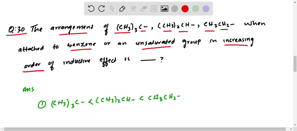SOLVED: The arrangement of (CH3)3C - , (CH3)2CH - ,CH3CH2 - when ...