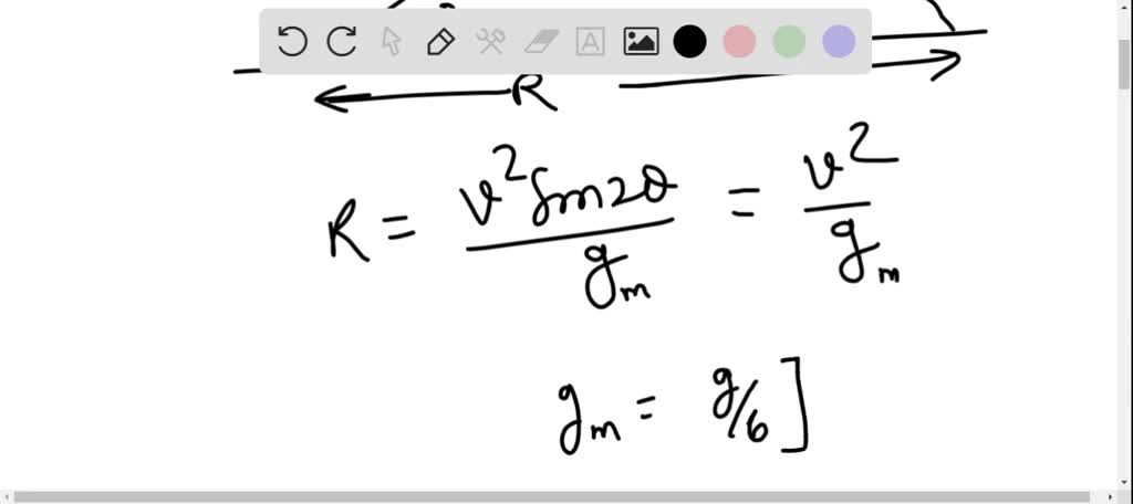 SOLVED:An astronaut on the Moon fires a projectile from a launcher on a ...