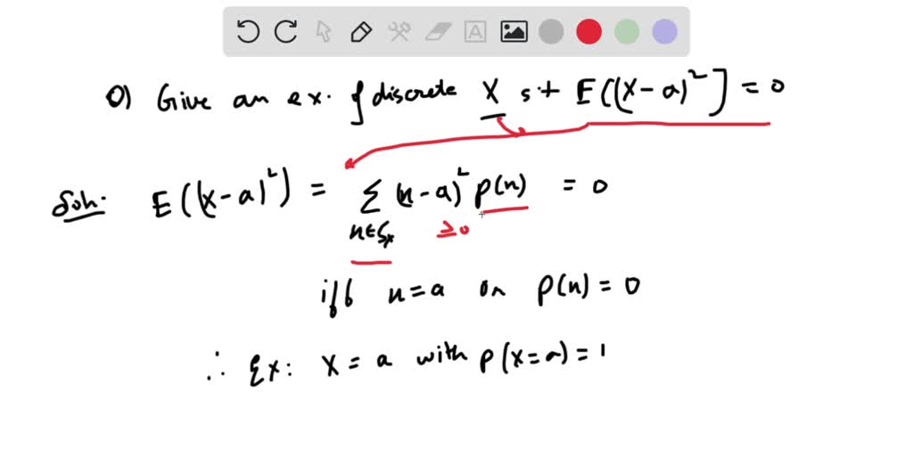 SOLVED:Give an example of two discrete random variables X and Y on the ...