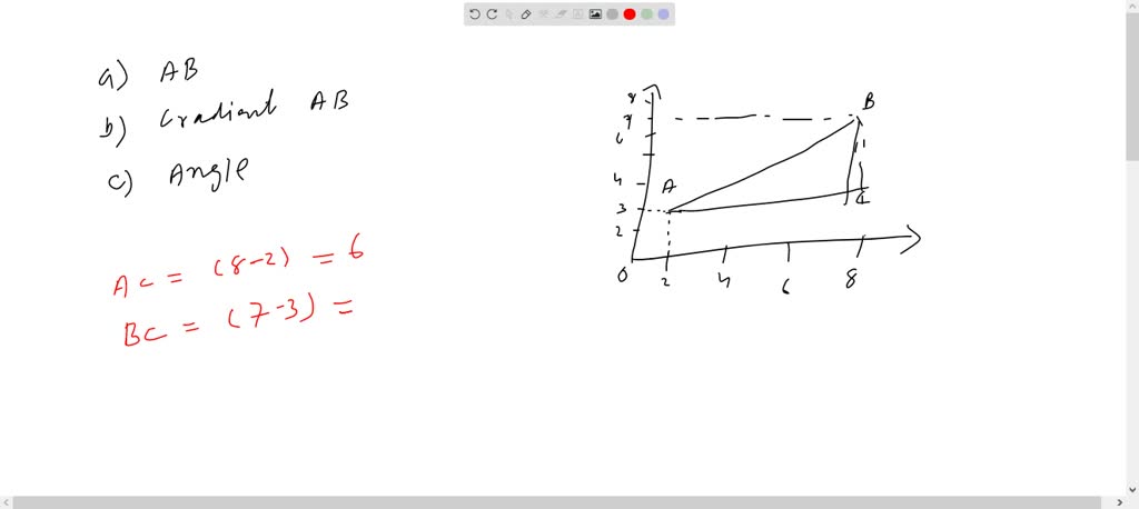 A straight line passes through the point (2,3) and its gradient is m ...
