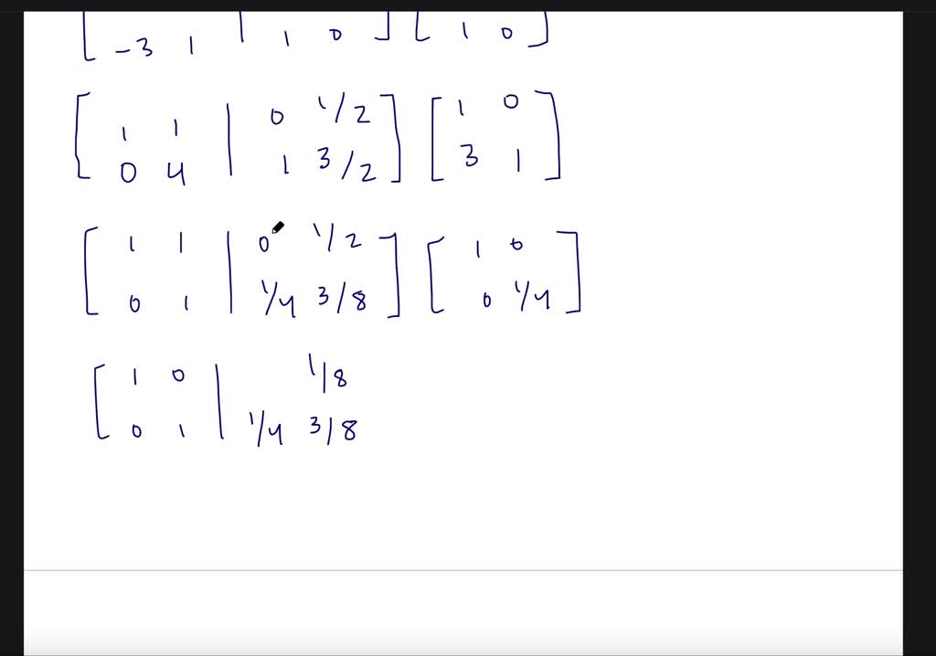 In Exercises 23-26, express the matrix and its inverse as products of elementary matrices. [ -3 ...