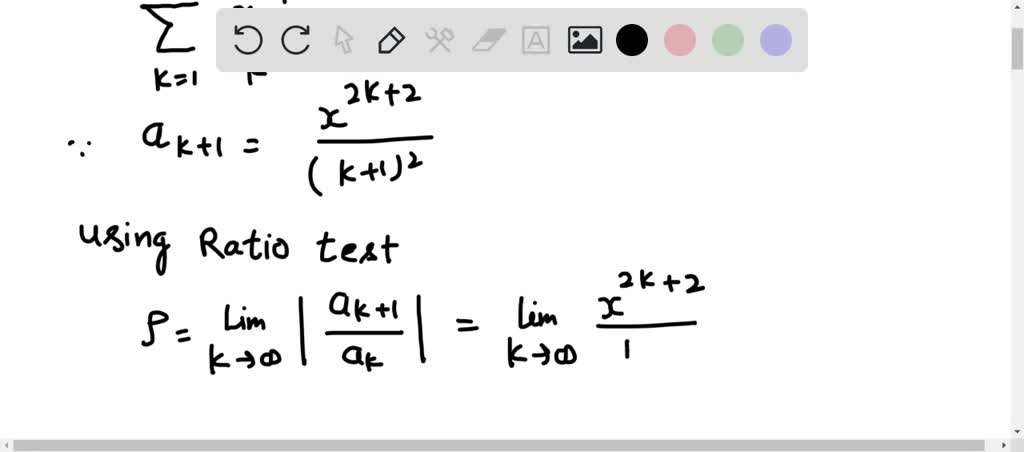SOLVED:The kth term of each of the following series has a factor x^k ...