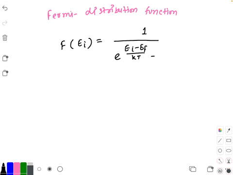 SOLVED:Write the mathematical expression for the Fermi-Dirac ...