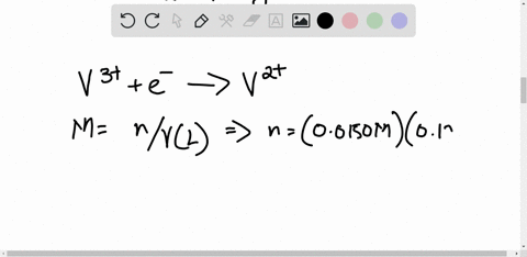 SOLVED:The vanadium(II) ion can be produced by electrolysis of a ...