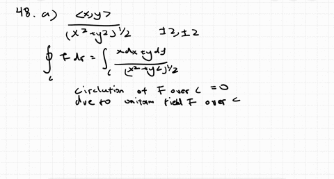⏩SOLVED:Circulation Consider the following vector fields 𝐅 and… | Numerade