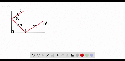 SOLVED:Reflection and Refraction Figure 33-49 shows light reflecting ...