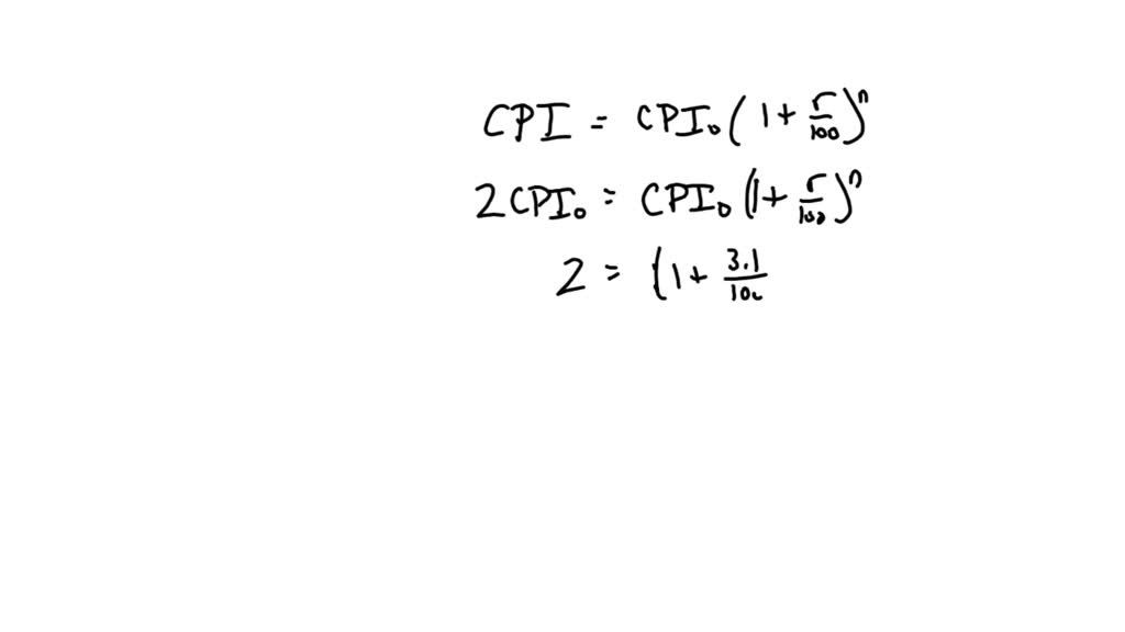 SOLVED:Since both the CPI and the chained-type price index (deflator ...