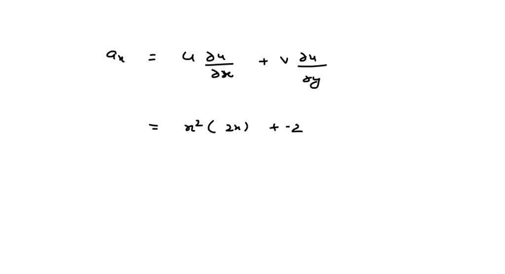 SOLVED:The velocity of a fluid particle moving along a horizontal streamline that coincides with ...