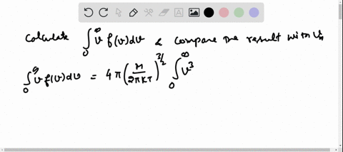 Calculate the integral in Eq. (18.30), ∫0^∞ v f(v) d v and compare this ...
