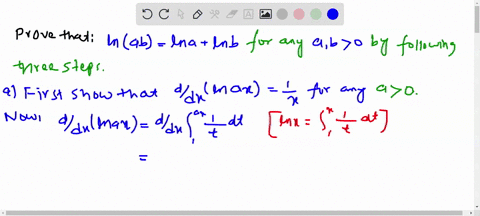 ⏩SOLVED:Using the new definition of lnx as an integral and e^x as ...