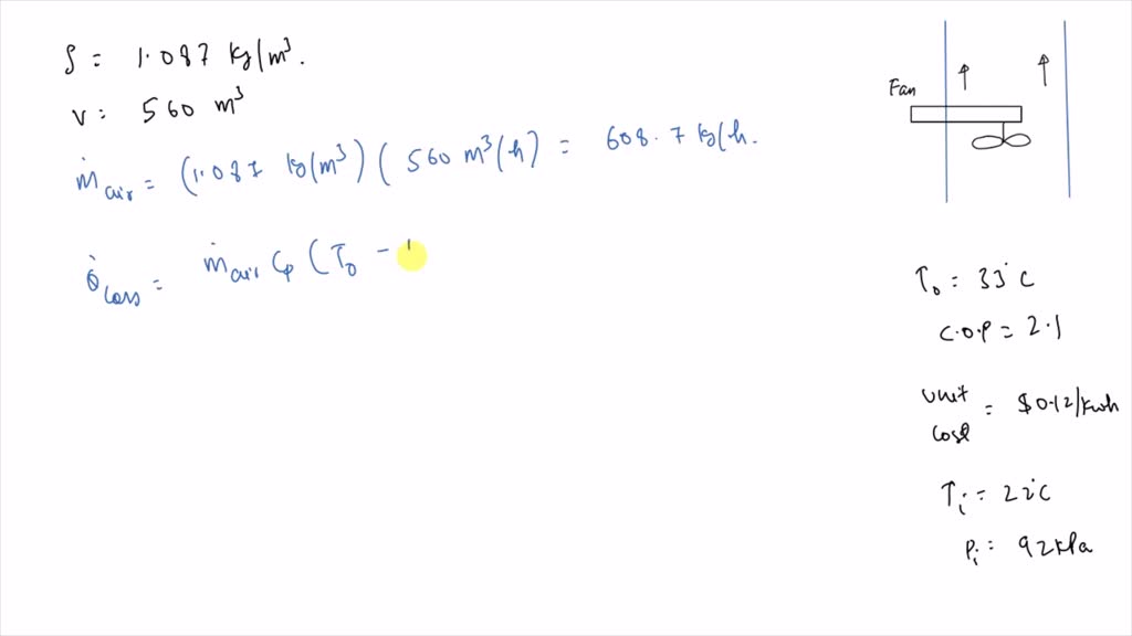 SOLVED:Repeat Prob. 6-150 for the air-conditioning cost in a dry ...
