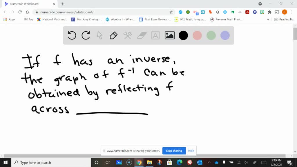 SOLVED:Fill in the blank(s) to correctly complete each sentence. If a function f has an inverse ...