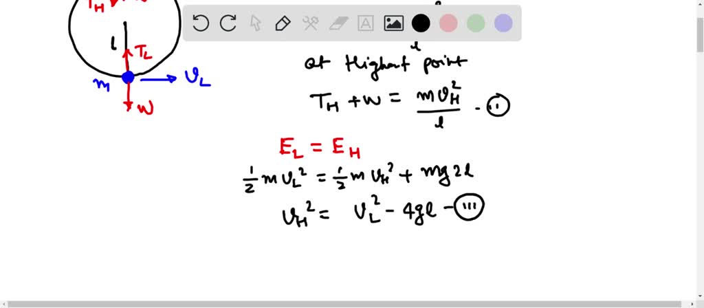 A heavy particle of weight w, attached to a fixed point by a light inextensible string deseribes ...