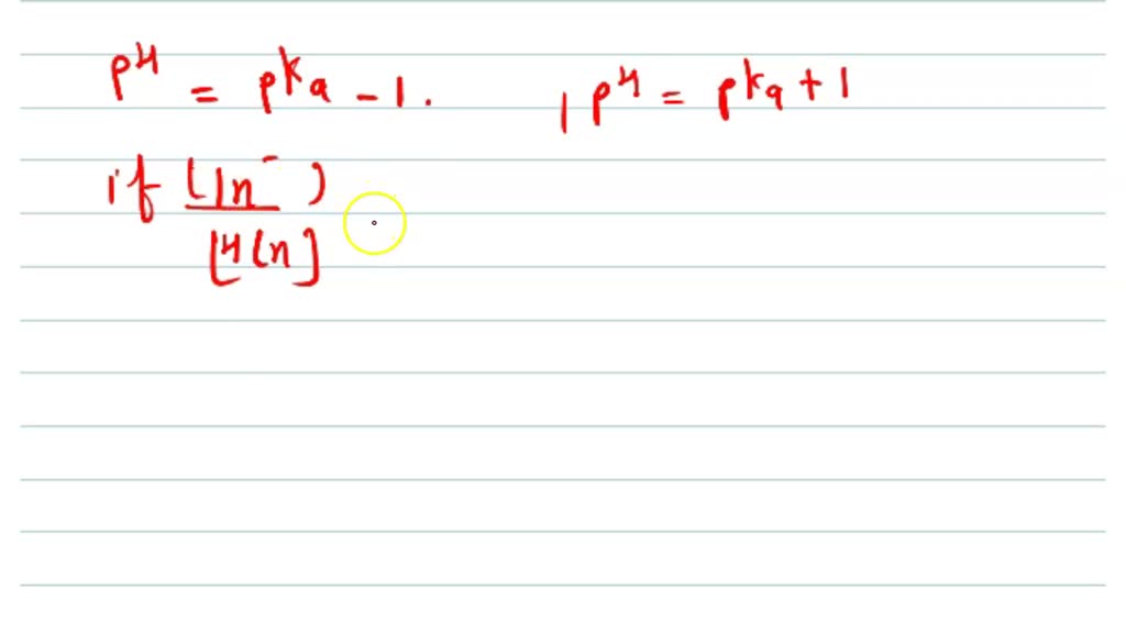 SOLVED:(A): The pH range of any indicator is form pKln-1 to pKln+1 (R ...