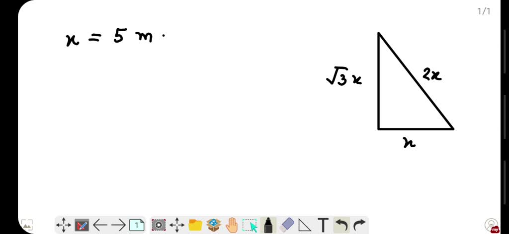 SOLVED Given A 30 60 90 Triangle With The Stated Measure s Find The 