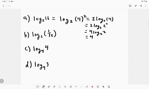 SOLVED:find the exact value of the expression without using a calculating utility. (a) log2 16 ...