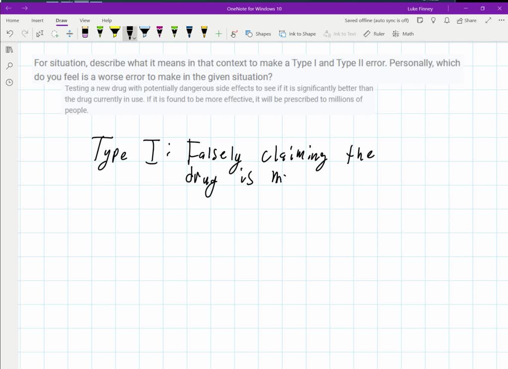 Consider Problem 3 again. Explain in words what Type I and Type II ...