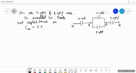 SOLVED:For the system of capacitors shown in Fig. E24.21, a potential ...